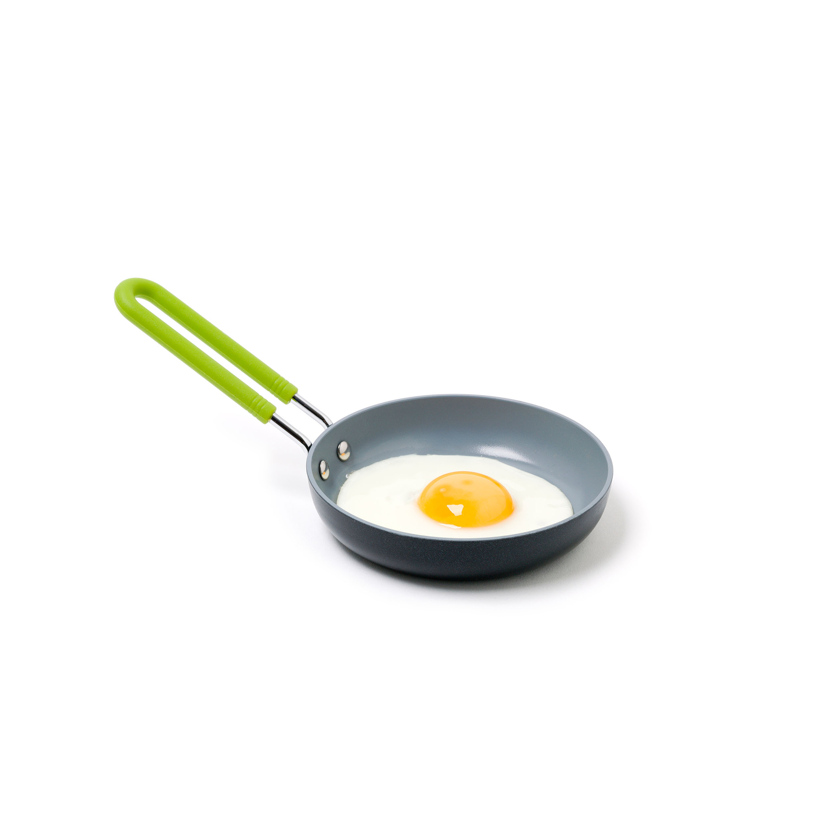 GreenPan 12.5cm Ceramic Non-Stick Small Frying Pan Egg Expert Pan (Open ...