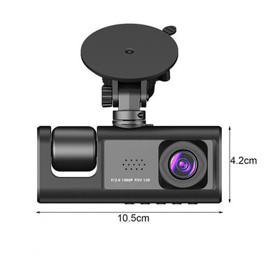 1080P Dual Lens Car Dash Cam Recorder G Sensor DVR Front And Rear ...