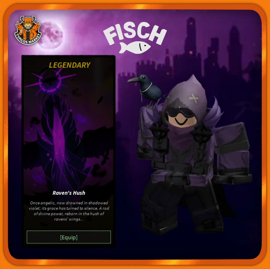 [FISCH] - Raven's Hush - LEGENDARY - [Exclusive Limited Seraphic Rod ...