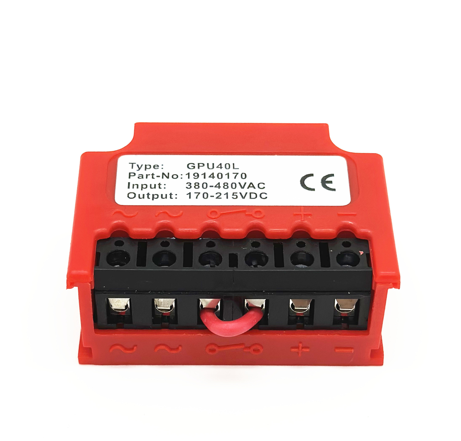 NORD GPU40L - 19140170 Six-terminal Motor Brake Rectifier 380-480VAC ...