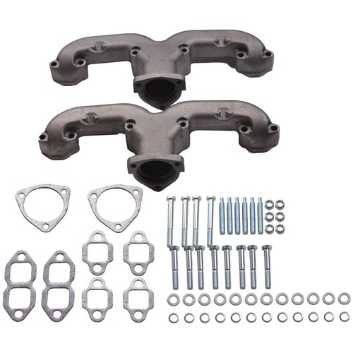 Exhaust Manifolds Rams Horn Style Fit Small Block Chevy SBC 283 305 327 ...