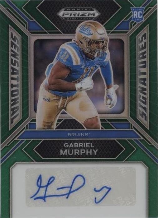 2024 Panini Prizm Draft Picks - Sensational Signatures Gabriel Murphy #SS-GAM Green Prizm (AU ...