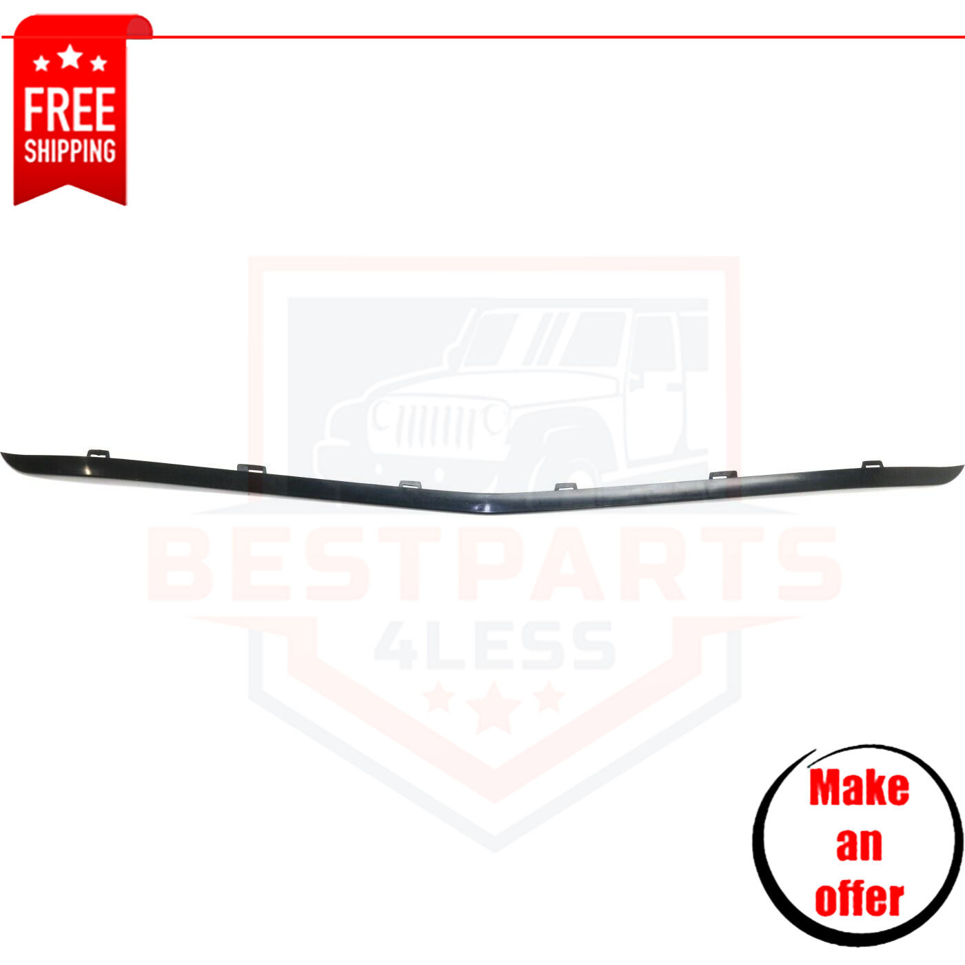 Front Bumper Trim 2058850123 Black Driver or Passenger for 2017 ...