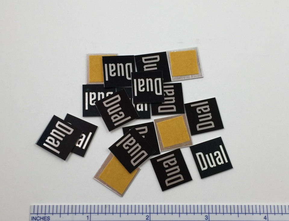 Dual Turntable Badge Logo For Dust Cover Metal Custom Made | eBay