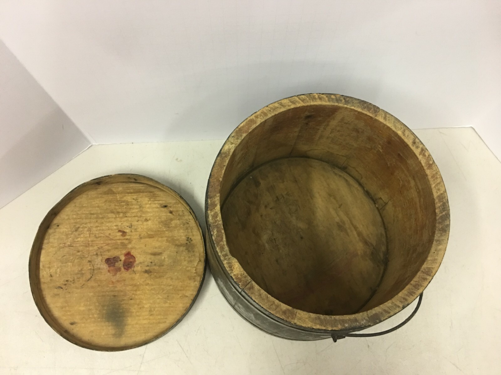 Vintage Antique Wood Mince Meat Bucket No. 20 Wooden 20 lb. Primitive ...