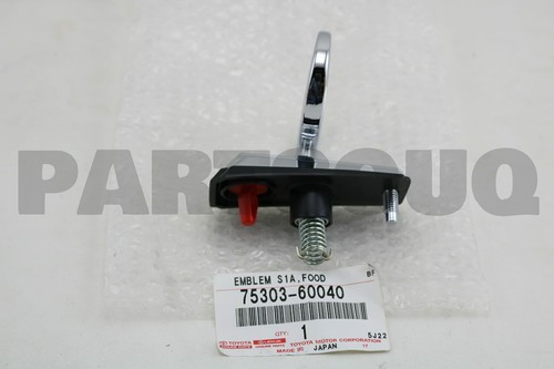 7530360040 Genuine Toyota EMBLEM SUB-ASSY, HOOD 75303-60040 | eBay