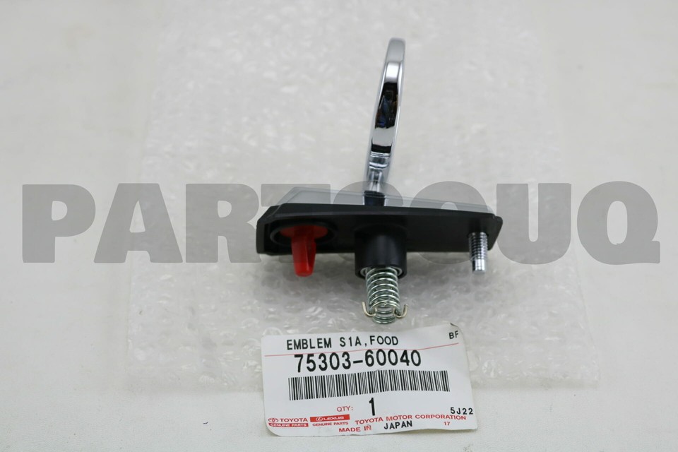 7530360040 Genuine Toyota EMBLEM SUB-ASSY, HOOD 75303-60040 | eBay
