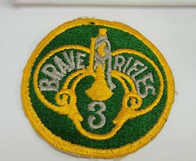 Vintage WWII Third Cavalry Regiment Theatre Made Brave Rifles Armored ...
