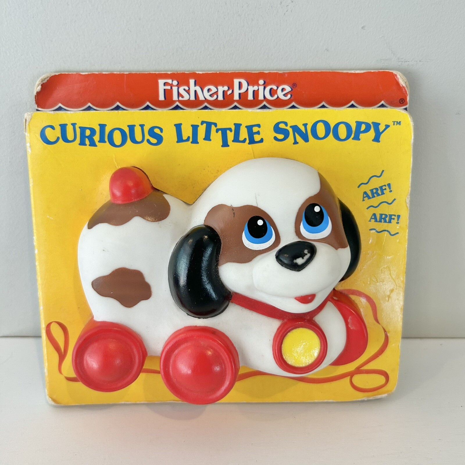 Vintage Fisher Price Curious Little Snoopy Dog Book Squeaks Kids Baby ...