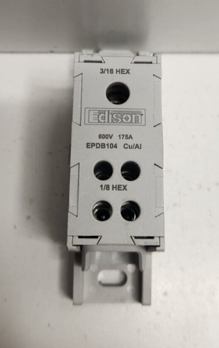 GUARANTEED! EDISON 175A 600V POWER DISTRIBUTION BLOCK EPDB104 | eBay