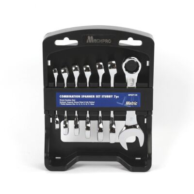 Mechpro Stubby Combination Spanner Set Metric 7pc MPBSP116K | eBay