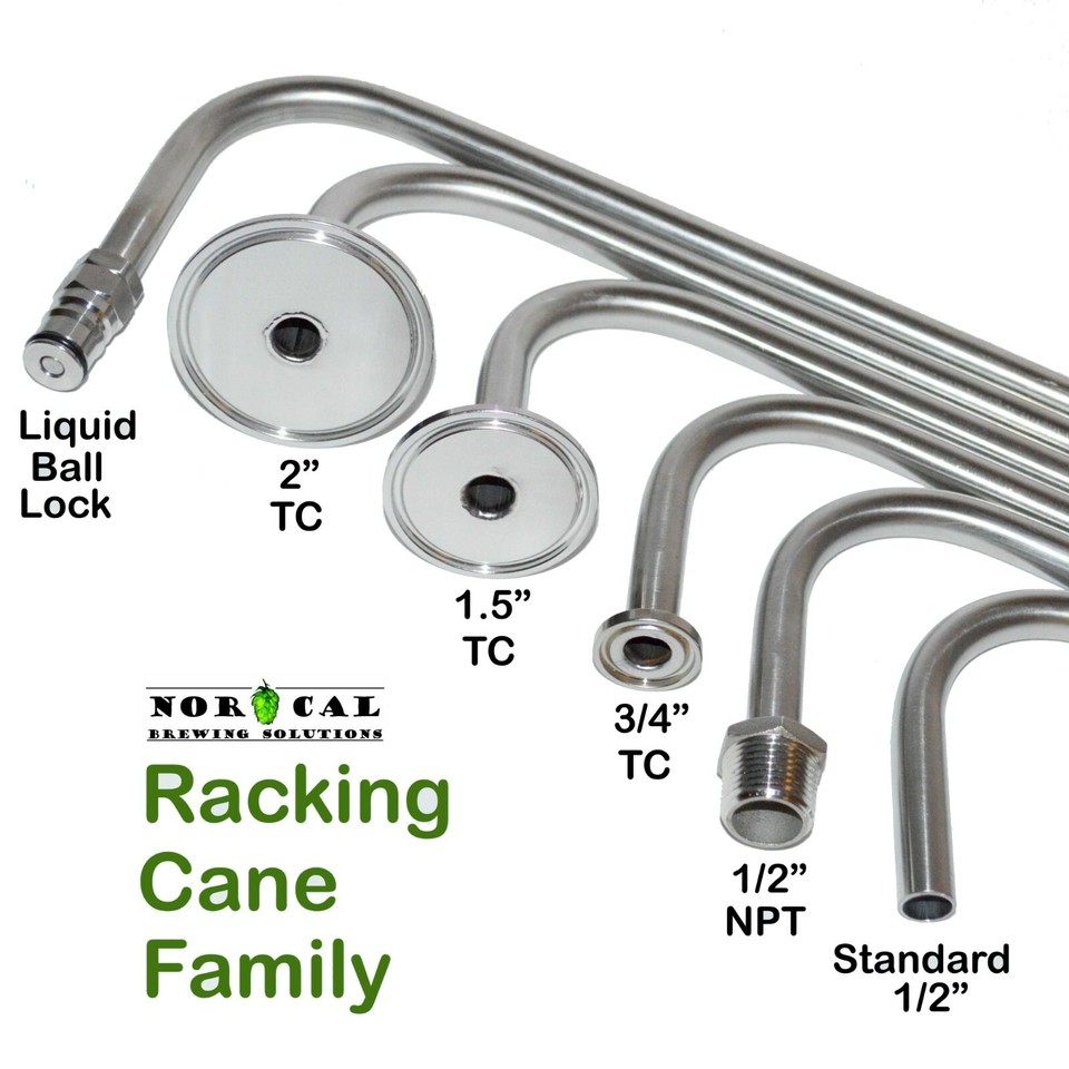 Jaybird 304 Stainless Steel Pass Through RACKING CANE Male NPT 29" x 1/ ...