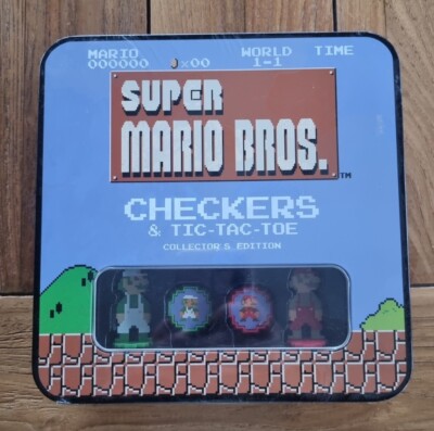 Super Mario Bros Checkers + Tic Tac Toe Collector's Edition Board Game ...