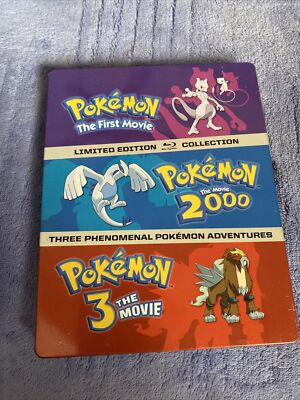 POKEMON 3-Movie Collection [ Limited Edition STEELBOOK ] (Blu-ray Disc ...