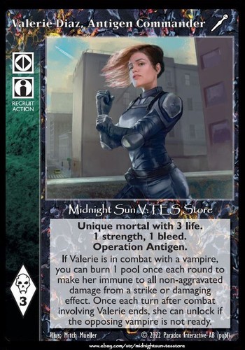 Valerie Diaz, Antigen Commander The Fall of London V:TES VTES Vampire ...
