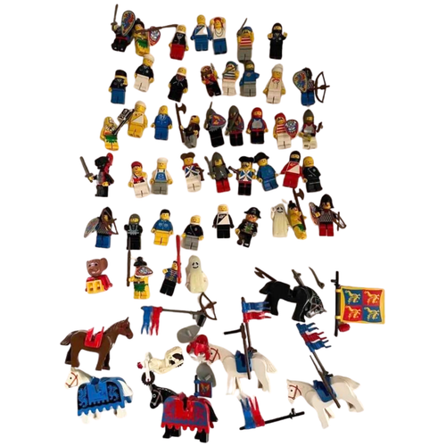 LEGO Castle Minifigure Lot Knights Archers Horses Ghosts Weapons Shields | eBay