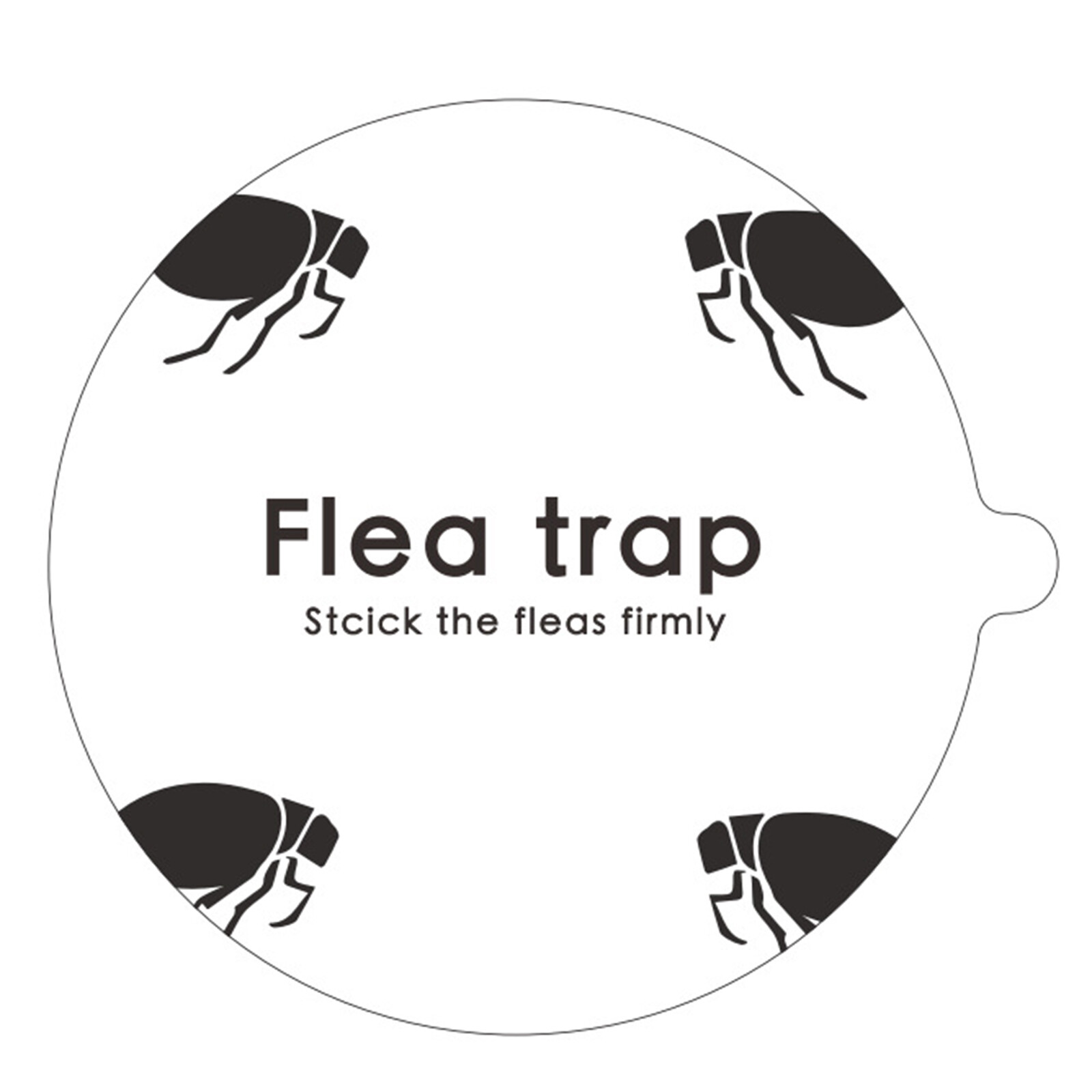 5pcs/bag Flea Trap Stickers Nontoxi White Mosquito Killer Lamp for Home ...