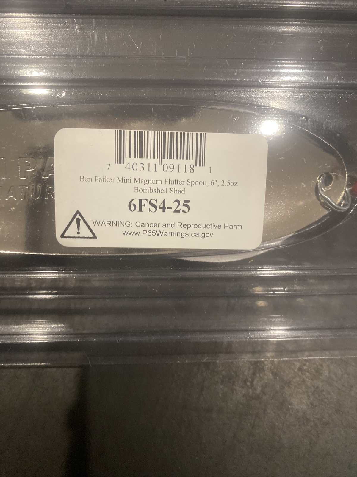 Nichols Ben Parker Mini Mag Flutter Spoon 6.5” 2.5oz Bomb Shell | eBay