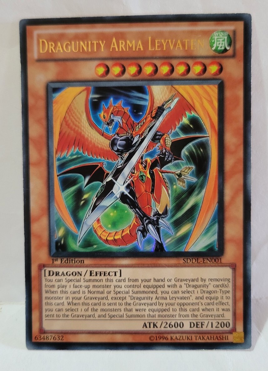 YUGIOH DRAGUNITY ARMA LEYVATEN ULTRA PLAYED | eBay