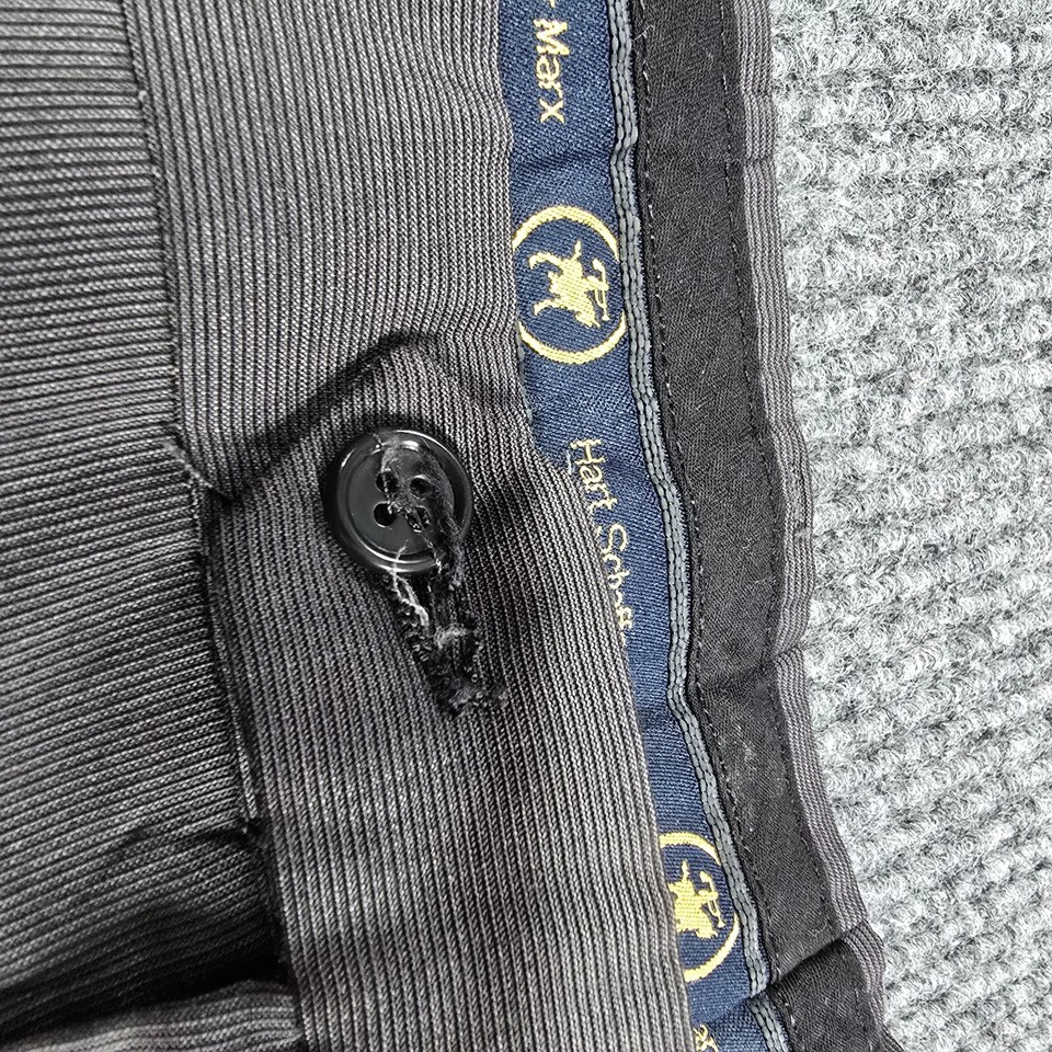 Hart Schaffner Marx Suit Mens 48 Gray Gold Trumpeter 48 Jacket 42x30 ...