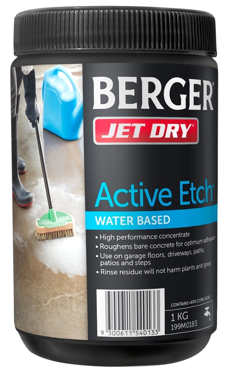 Berger Jet Dry ACTIVE ETCH 1kg, Improves Paint Adhesion to Bare ...