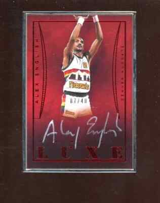 Alex English HOF 2014-15 Luxe Red Nuggets Auto #07/40 | eBay
