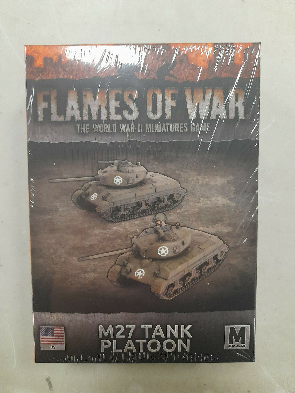 FLAMES OF WAR AMERICAN M27 TANK PLATOON MID WAR - NEW AND SEALED | eBay UK