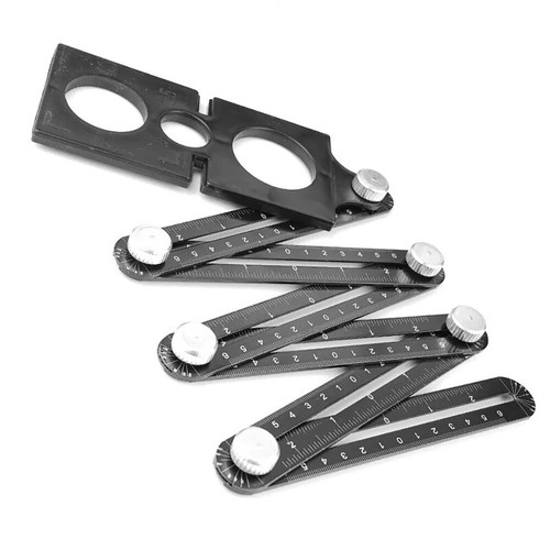 Six Fold Ruler Multi-function Aluminum Alloy Tile Hole Locator ...