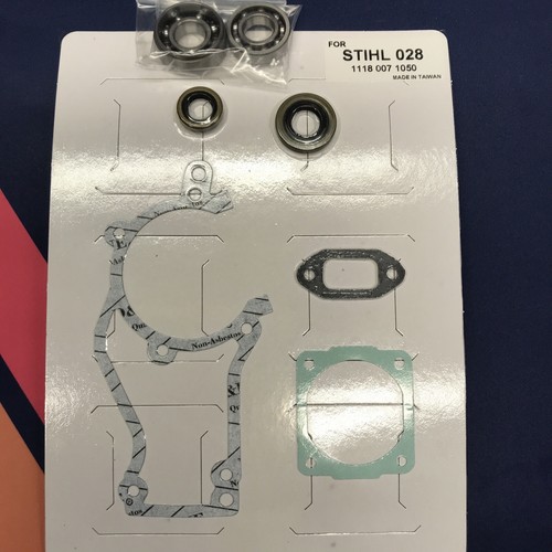 GASKET SET WITH SEALS And Bearings FITS STIHL 028, 028AV, 028WB, 028 ...