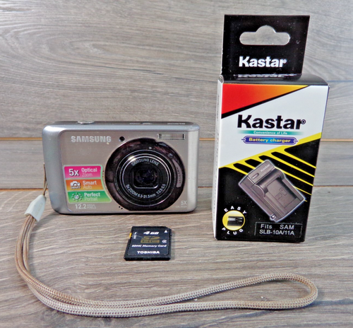 Samsung SL502 12.2MP Digital Camera With Battery Charger & SD Card ...