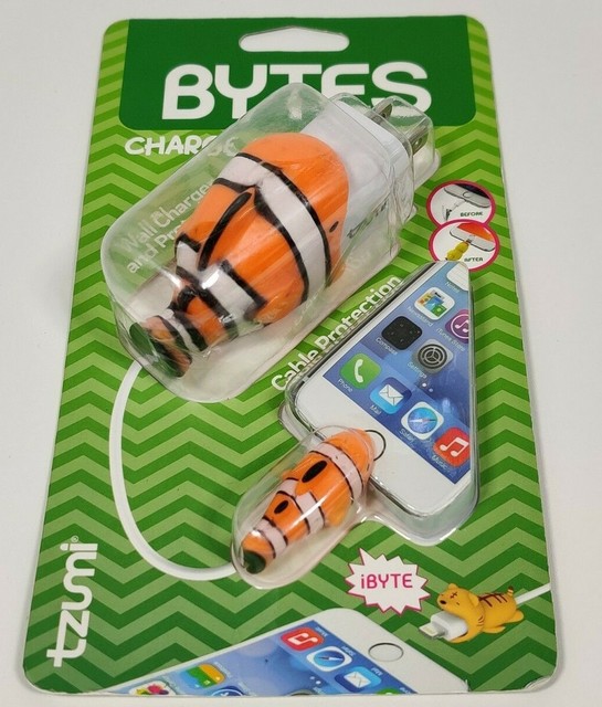 Tzumi Cord Bytes Charge Pack Cable Protector Ibyte Clownfish Nemo Wall ...