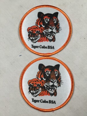 Cub Scout Tiger Rank round set of 2 BSA Rank Patch | eBay