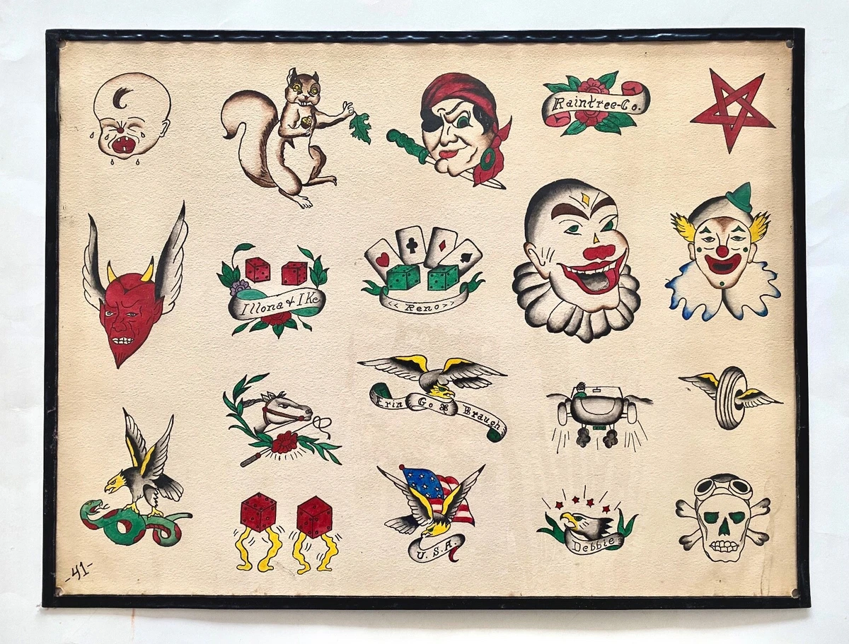 Vintage Tattoo Flash Art