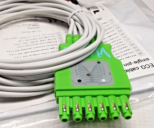 Dräger Draeger 5 Lead ECG Cable Single-pin AHA 1/1.5m Ref. MP03404 for ...