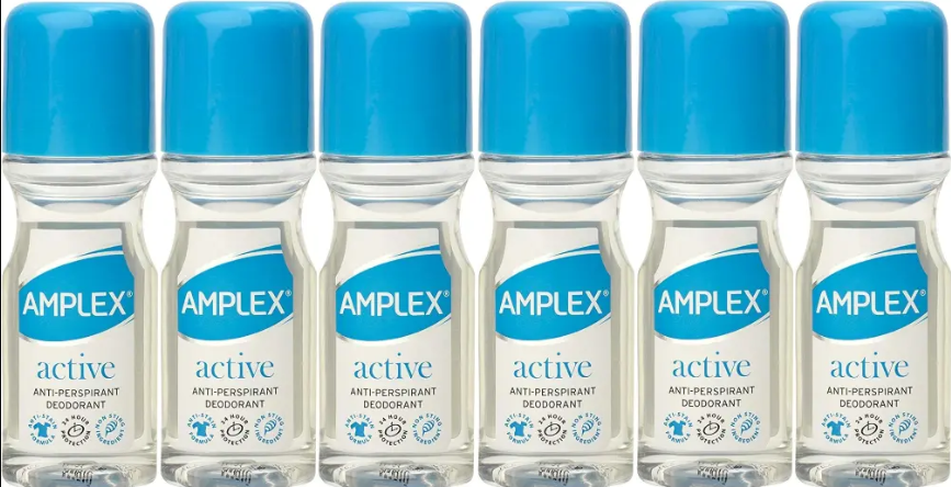 12 X Amplex Active Anti-perspirant Deodorant Roll on 50ml for sale ...