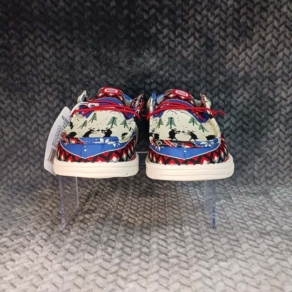Hey Dude Wally Holiday Cheers Christmas Winter Shoes Mens Size 9 New ...