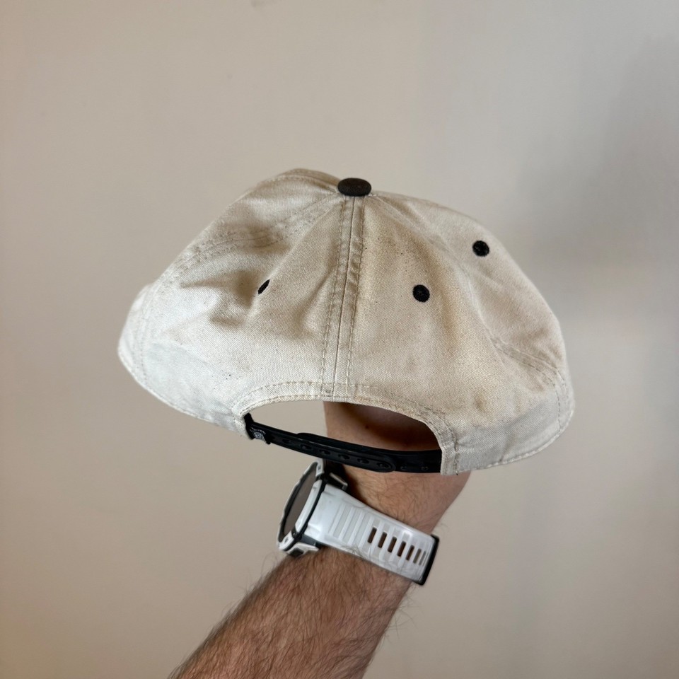 VAER Snapback Hat Cream Brown Patch Logo "Only Time Will Tell" Men's | eBay