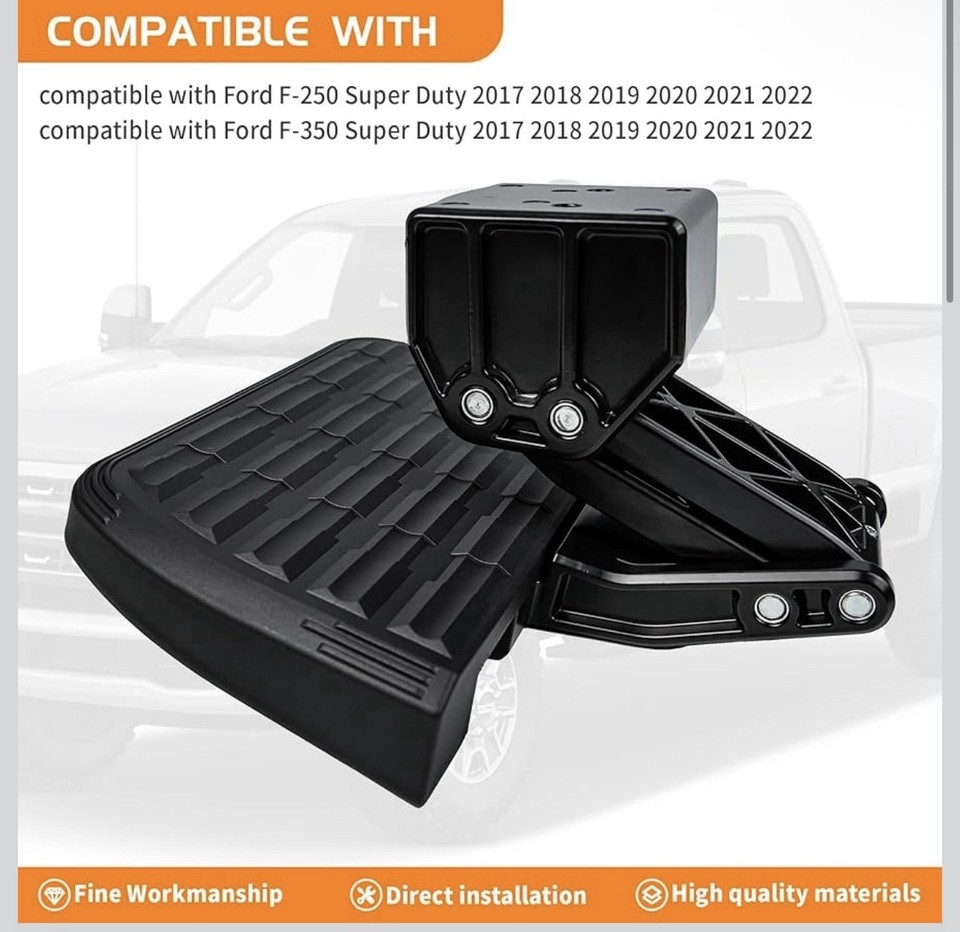 75413-01A Truck Side Step Retractable Bed Step for 2017-2022 Ford F-250 ...