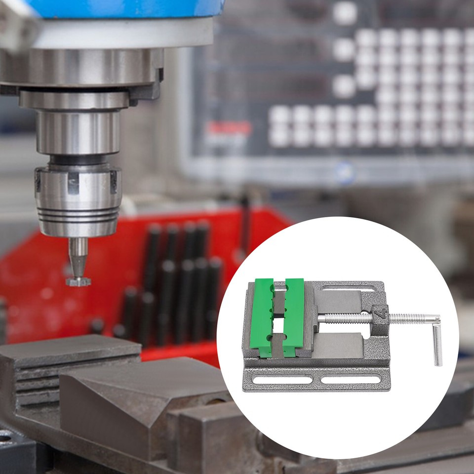 4 Inch Drill Press Vise Metal Workbench Vice 2*?Magnetic Vise Pads ...