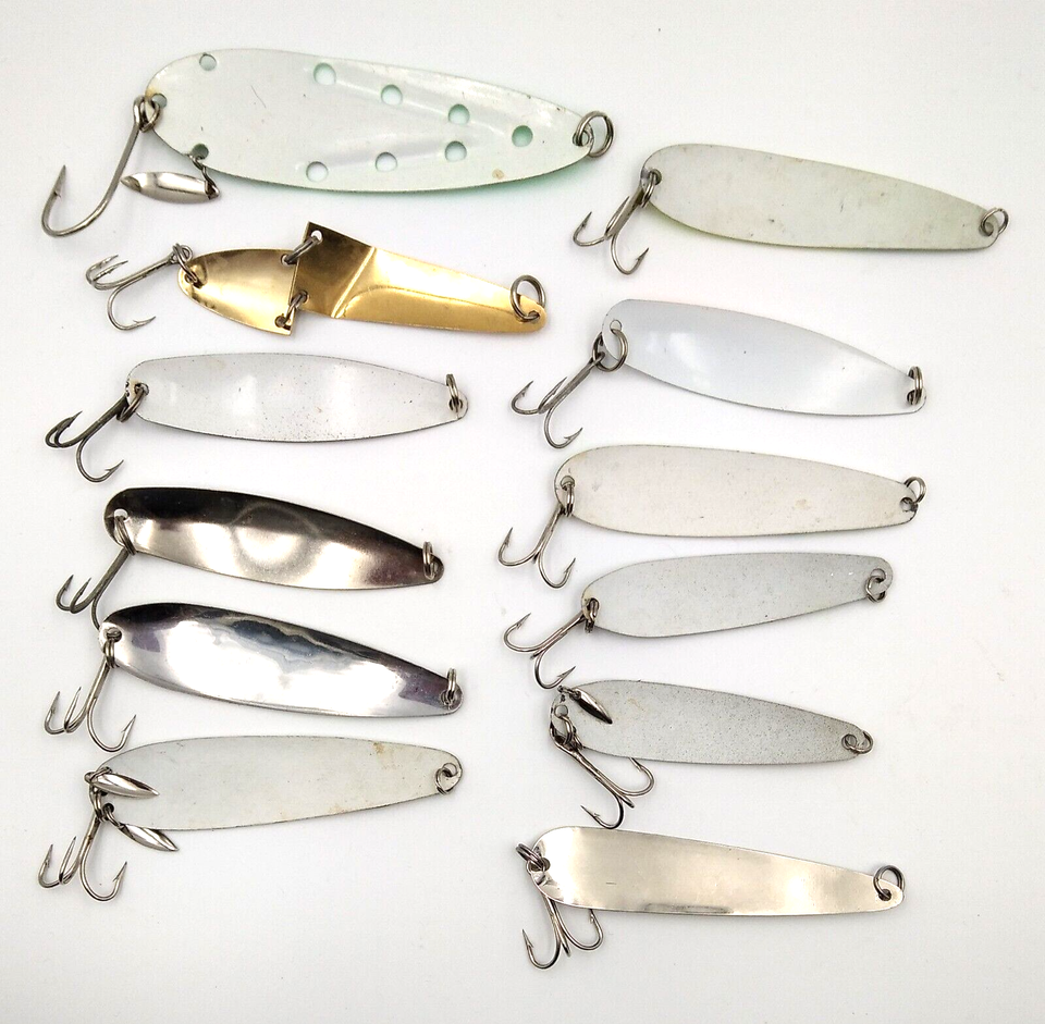 12 Assorted Salmon Trolling Spoons | eBay