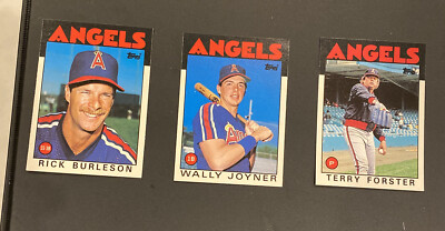 1986 Topps Traded - California/ LA Angels #C&FTeam Set w/ Joyner RC (3 ...
