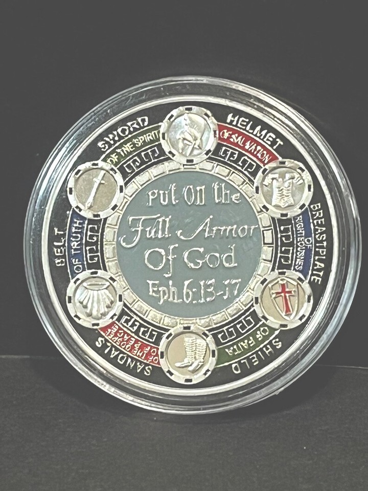 “Put On the Full Armor of God” Collectors/Challenge Coin Eph. 6:13 Pray ...