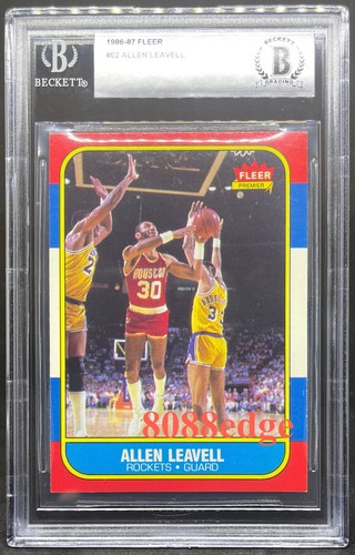 1986-87 FLEER BASKETBALL CARD: ALLEN LEAVELL #62 OF 132 HOUSTON ROCKETS ...