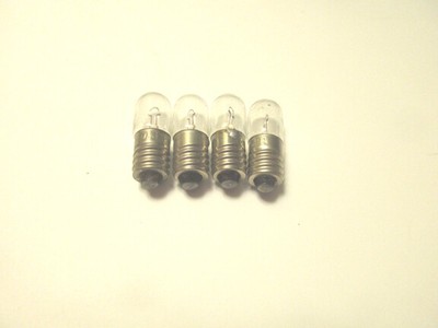 4 New #46 6.3V .25A Screw Base Antique Radio Dial Lamps Fender Amp ...