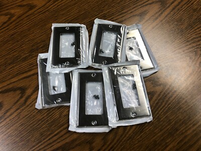 Leviton Stainless Steel Single Wall Plate Cover 84401-040 (Lot of 6) | eBay