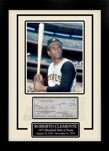 Roberto Clemente Facsimile Signed Autographed Personal Check Framed ...