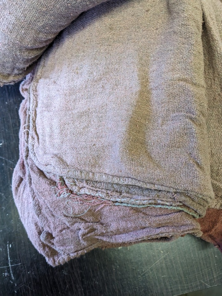 9lb Bundle Recycled Red Shop Rags Mechanics Rags Clean Banded Bulk ...