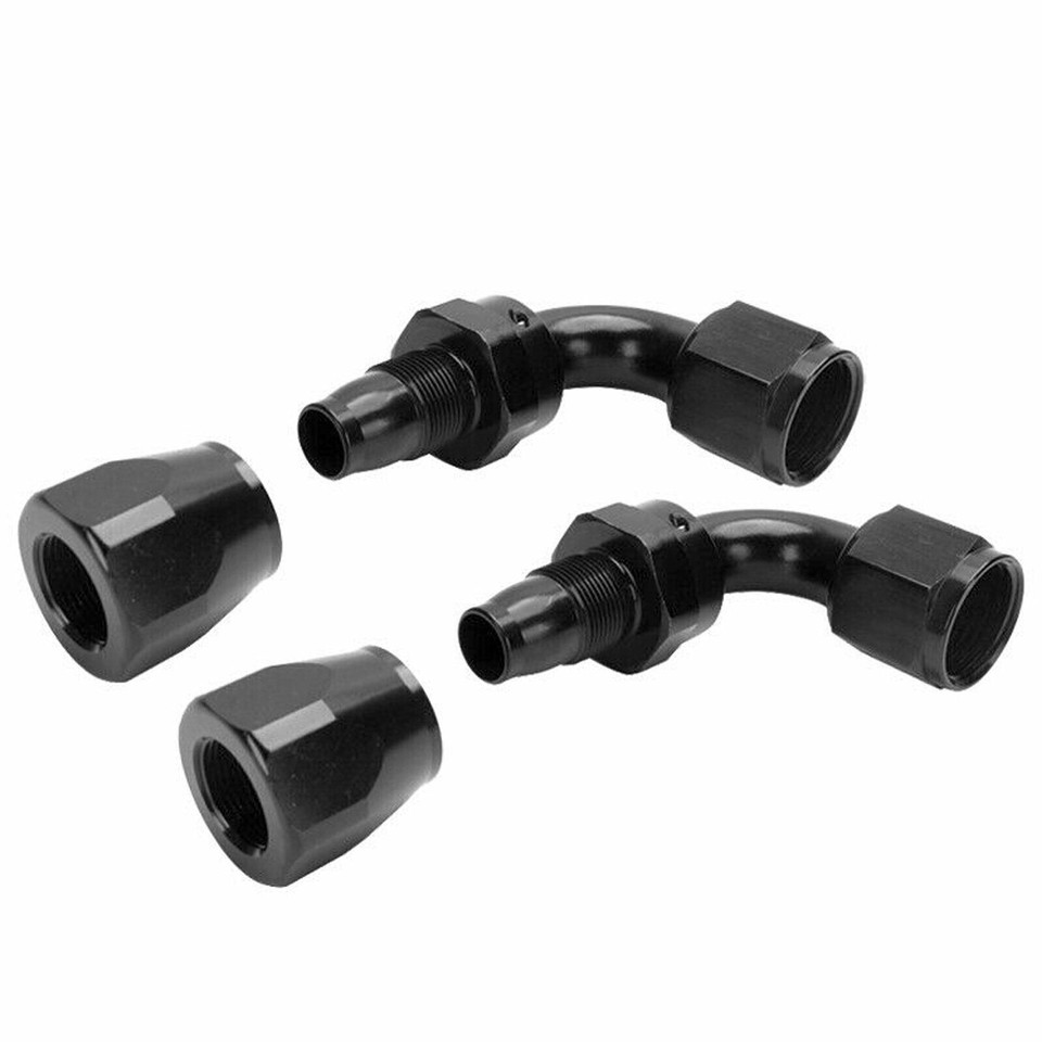 2Pcs AN6/AN8/AN10/AN12 Swivel Hose End Fitting Adapter Oil/Fuel/Gas ...