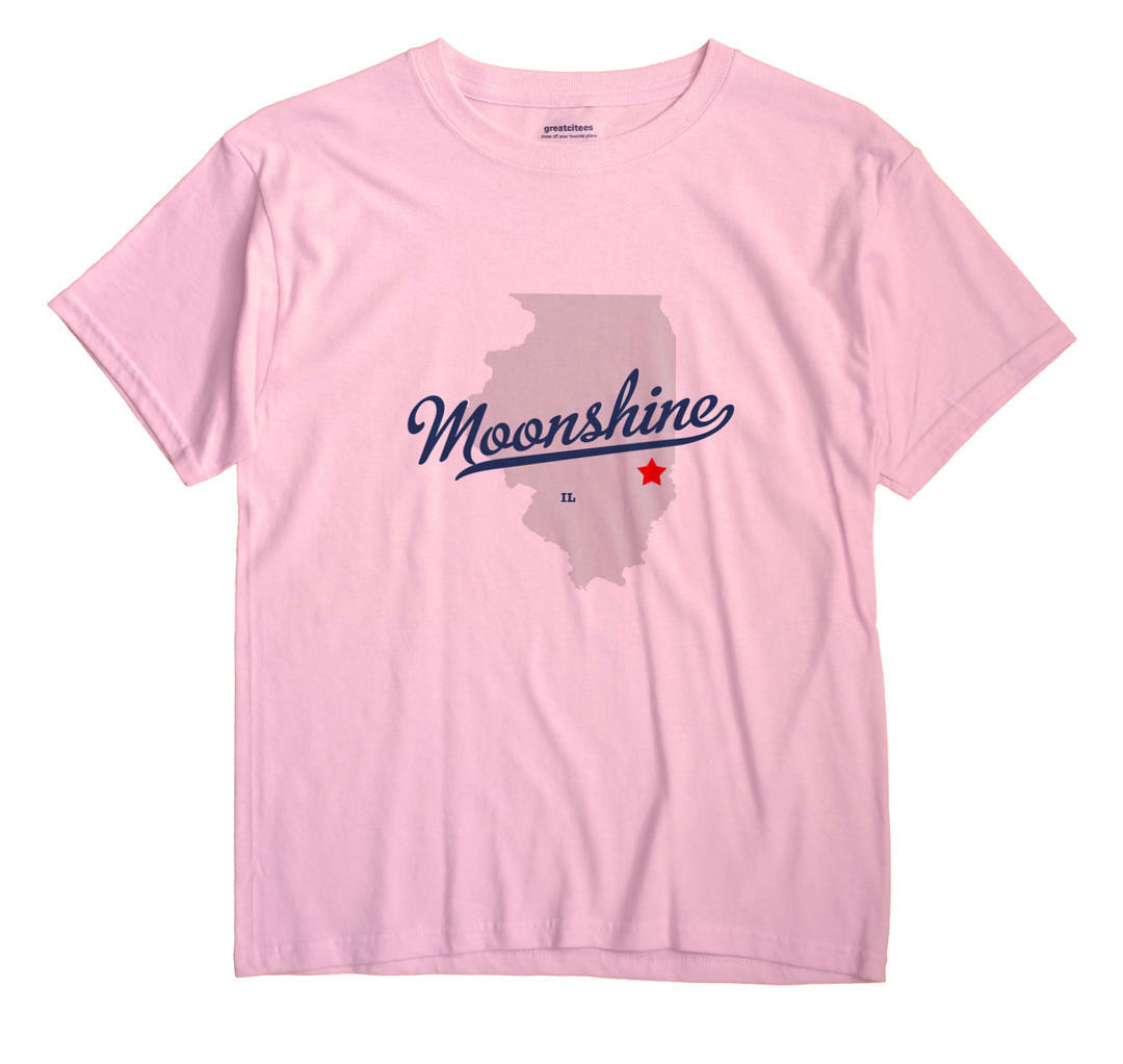 Moonshine Illinois IL T-Shirt MAP | eBay