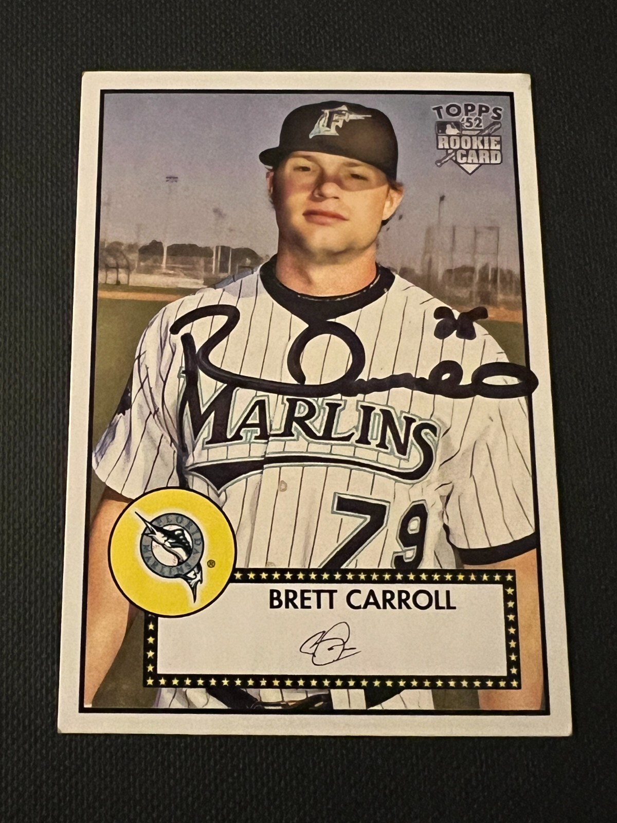 Brett Carroll Signed 2007 Topps ‘52 Card Auto Florida Marlins Autograph ...